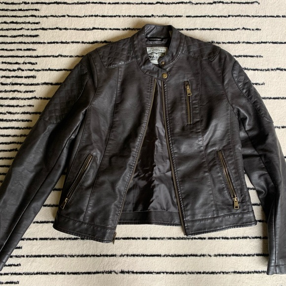 Levi's | Jackets & Coats | Levis Strauss Faux Leather Motocross Racer ...